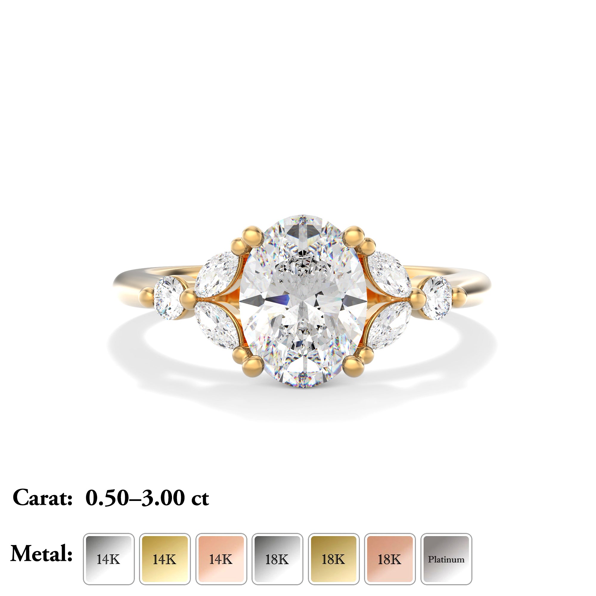 Oval Lab Grown Diamond Engagement Ring - Violet – ARNOLD & CO JEWELLERS