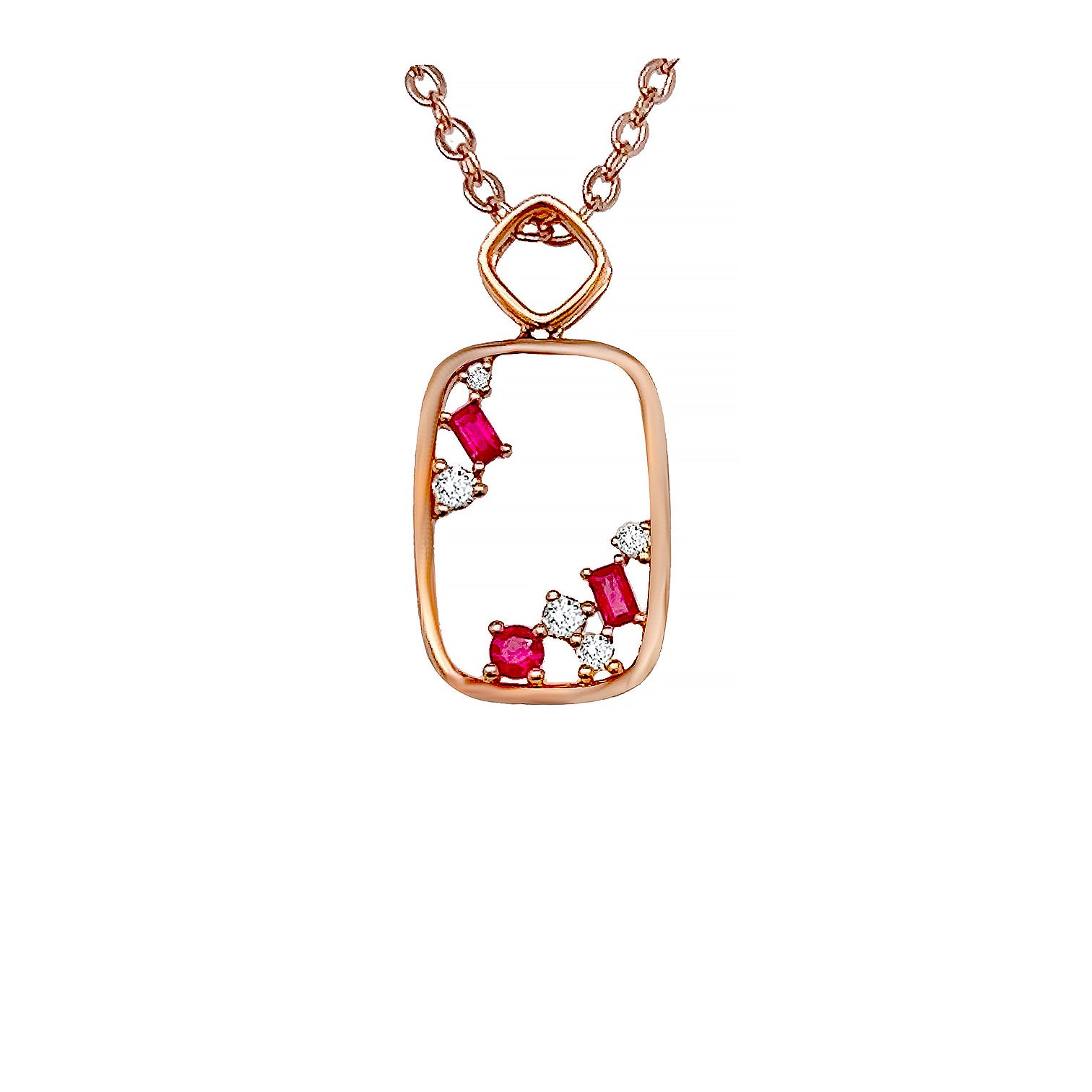 Rose Gold Ruby & Diamond Pendant – ARNOLD & CO JEWELLERS